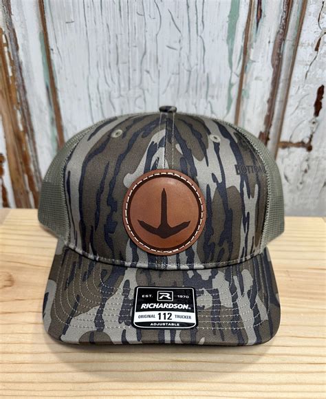 Turkey Track Leather Patch Trucker Hat Bottomlandloden Ag Outfitters Nc