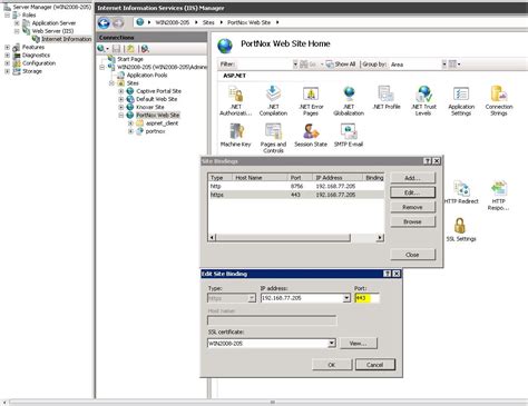 How To Iis Configure Portnox Site Bindings