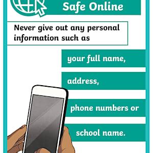 Online Safety Posters How To Stay Safe Online Poster