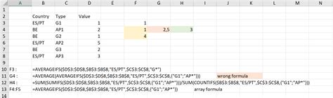 Excel Averageifs With Multiple Valid Criteria In Different Columns