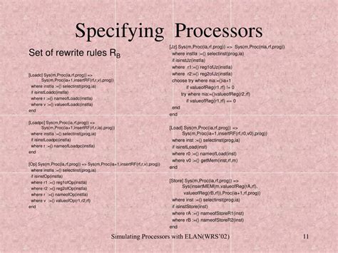 Ppt Simulating Processors With Elan Applying Strategies Over Simple Architectures Powerpoint