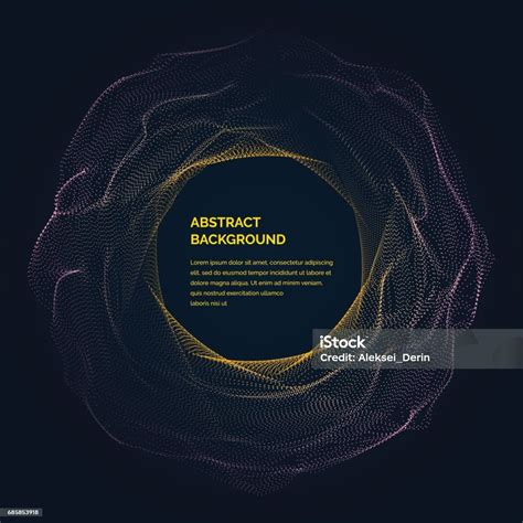 입자의 변형된 원형 모양으로 현대 벡터 일러스트 레이 션 빅데이터에 대한 스톡 벡터 아트 및 기타 이미지 빅데이터 입자 추상적인 Istock