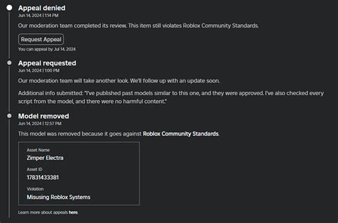 this asset may be in violation of roblox community standards while