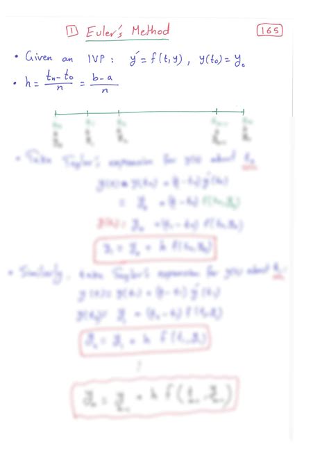 Solution Ch9 Numerical Approximation For Ivps Using Euler Method Taylor Method Of Order 2 Heun