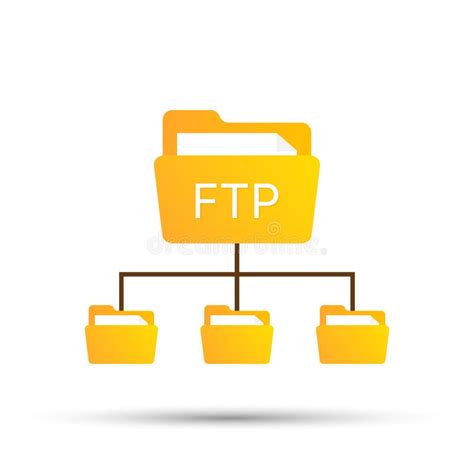 Color Ftp Protocol Simple Icon Concept Of Software Update Router Teamwork Tool Management