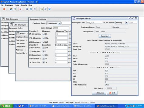 Employee Info And Payroll System Project Topic Projects Topics