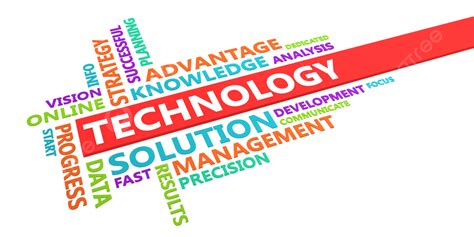 Technology Word Cloud Software Technology Orange Green Png