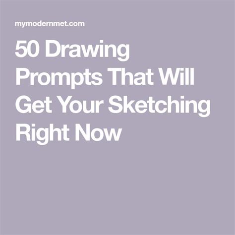 50 Drawing Prompts To Help You Fill Out Your Next Sketchbook Drawing