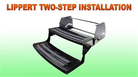 How To Install Lippert 2 Steps On A Raised Rv Trailer Youtube