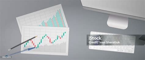 금융 거래소에서 거래하는 개념 비즈니스 차트 업 트렌드 라인 그래프 히스토그램 및 황소 시장 주식 번호가있는 공백 벡터 0명에