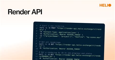 helio render api automate your cloud render pipeline