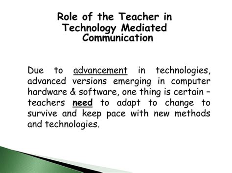 Technology Mediated Communication Assignment 2 Aw Ppt