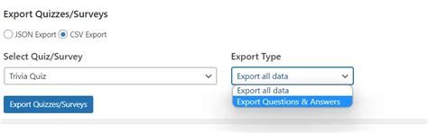 how to import and export quizzes with export and import addon