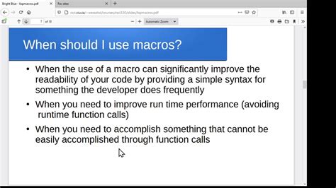 Intro To Lisp Macros Youtube
