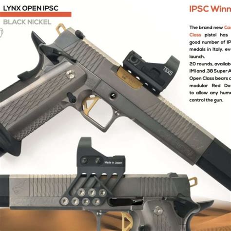 Xdb Pistola Caracal Lynx Open Ipsc Winning Cal9x19 Armeria Frinchillucci Dal 1871