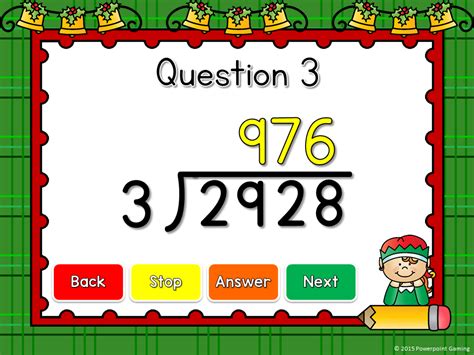 Dividing Digit By Digit Numbers Click And Go Powerpoint Game Teacher Gameroom
