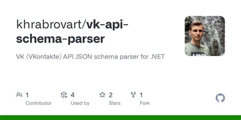 GitHub Khrabrovart Vk Api Schema Parser VK VKontakte API JSON Schema Parser For NET