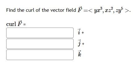 Solved Find The Curl Of The Vector Field Chegg