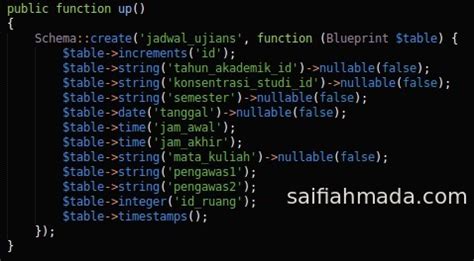 Laravel Migaration Nullable Java Php Laravel Linux Mysql Sql Bootstrap Html Css Query