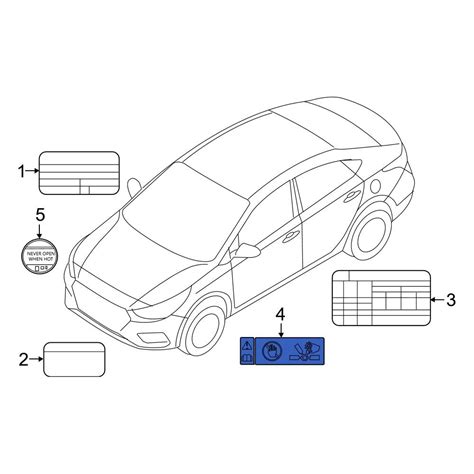 Hyundai Oe 25388b1000 Caution Label