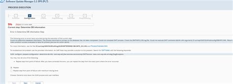 Solved SUM Current Step Determine DB Information Error I SAP Community
