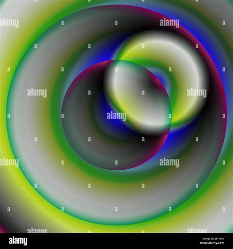 Digital Art Abstract Three Dimensional Objects With Soft Lighting