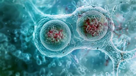 Premium Photo An Electron Micrograph Of A Cell In Telophase With Clear Formation Of Two