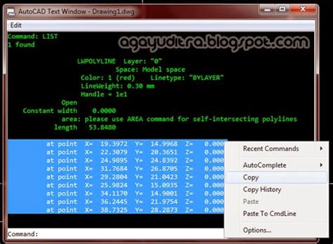Aga Yuditra Blog Mengambil Data Koordinat Dari Autocad Ke Excel
