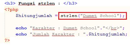 Fungsi String Di PHP Kursus Web Programming