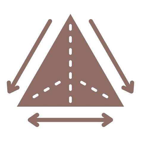 Premium Vector A Triangle With Arrows Pointing To The Right