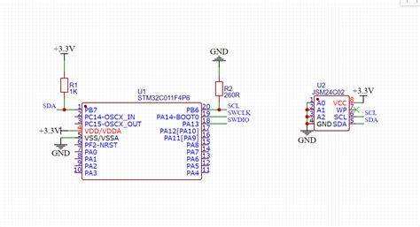 solved communication between stm32c011 and eeprom m24c0