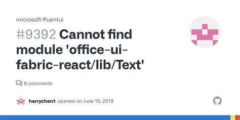 cannot find module office ui fabric react lib text · issue 9392