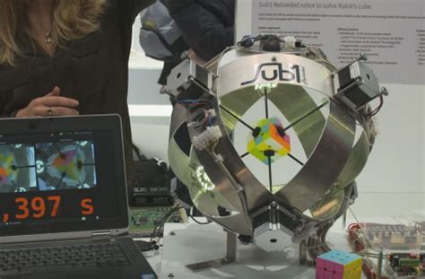 Rubik S Cube Robot Solves The Puzzle In Seconds Robotic Gizmos
