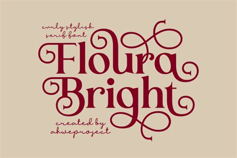 Floura Bright Demo Font · 1001 Fonts