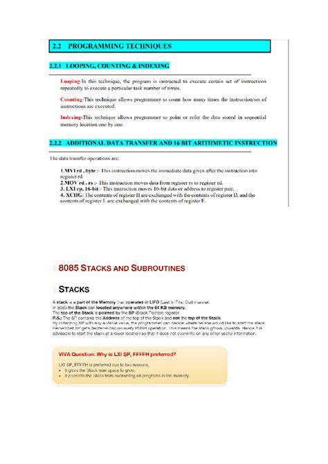 Unit 4 Part 1 Good Notes Microprocessor And Microcontroller Using
