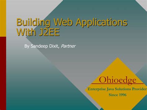 ppt building web applications with j2ee powerpoint presentation free