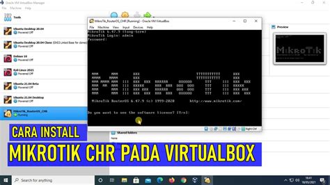 Cara Install Mikrotik CHR Pada VirtualBox YouTube