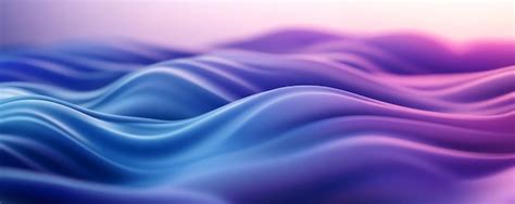 Abstract Waves In Gradient Colors Flowing Shapes Digital Art And Modern
