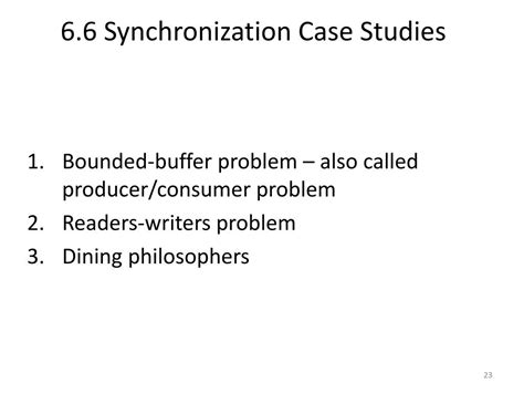 ppt chapter 6 synchronization principles powerpoint presentation