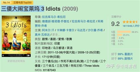 《三傻大闹宝莱坞》 知乎