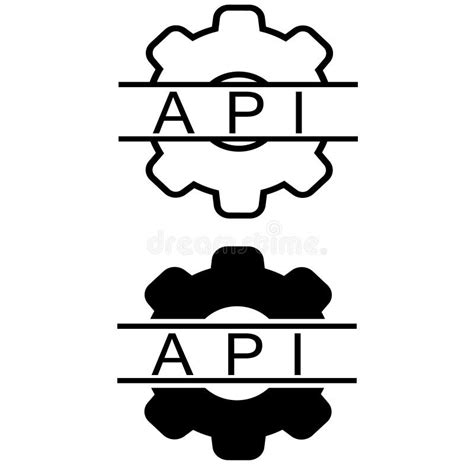 Api Vector Icon Software Integration Illustration Sign Application Symbol Cloud Logo