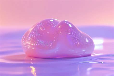 3d Glittery Blobs Soft Deep Aesthetic Style Background Wallpaper
