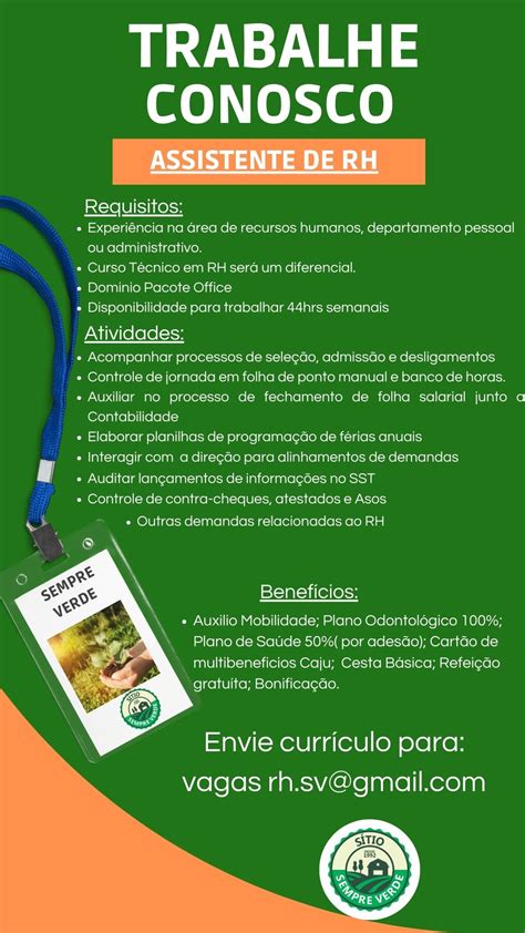 Vaga De Assistente De Rh Em Fortaleza
