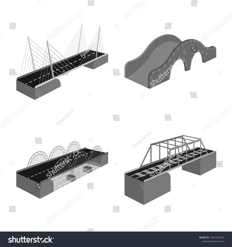 Vector Illustration Connection Crossing Sign Collection Stock Vector Royalty Free 1461050318