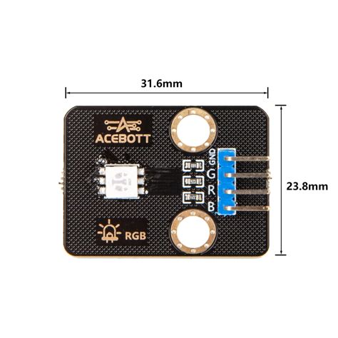 acebott rgb led module compatible with esp32 arduino
