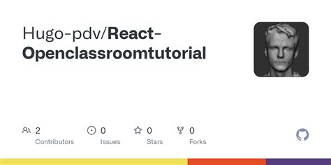 Github Hugo Pdvreact Openclassroomtutorial