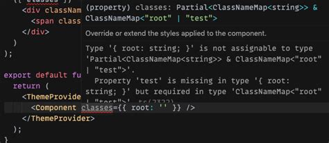 Typescript `withstyles` Throws Error Requiring `classes` Prop · Issue