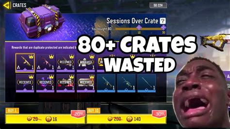 🥵 Dont Open Sessions Over Crate In Codm Youtube