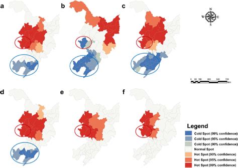 Spatial Distribution Of Cold And Hot Spots Of Agricultural Resources