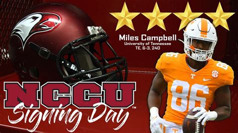 Four Star Sec Transfer Leads Stout Nccu Recruiting Class